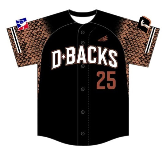 Downtown Diamondbacks “Dark Moxie” Jersey (FULLY CUSTOM) – MLW Wiffle Ball
